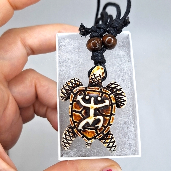 Accessories | Turtle Pendant Tribal Necklace Adjustable Rope Surfer ...